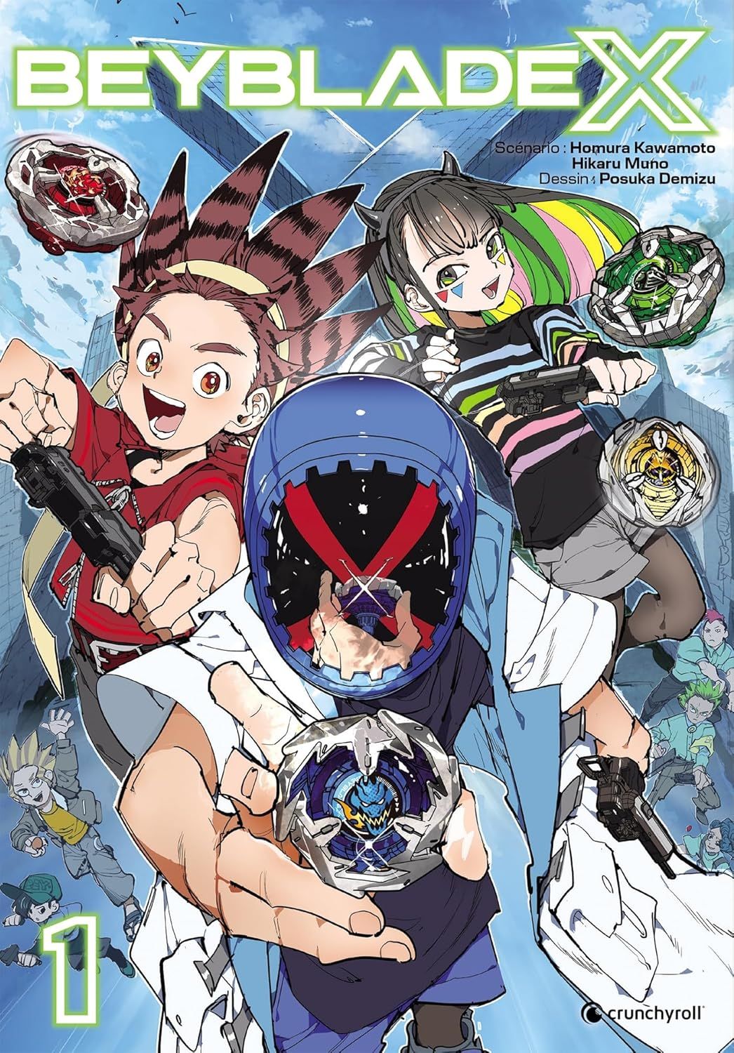 Beyblade X T1, manga chez Crunchyroll de Kawamoto, Muno, Demizu